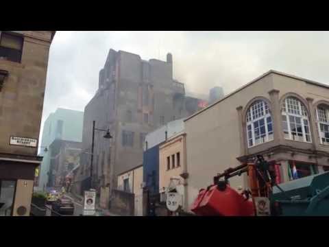 Glasgow School of Art on Fire