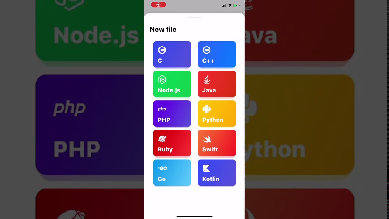 Code Compiler, Programming on Swift, Java, Python, JS, Go, Kotlin, Ruby, C/C++, PHP