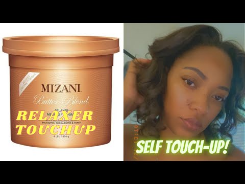 HOW I RELAX MY ROOTS ONLY | 4B/4C RELAXER TOUCH UP | MIZANI BUTTER BLEND