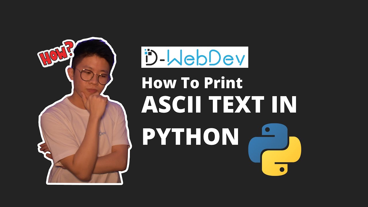 How to print ASCII art text in python