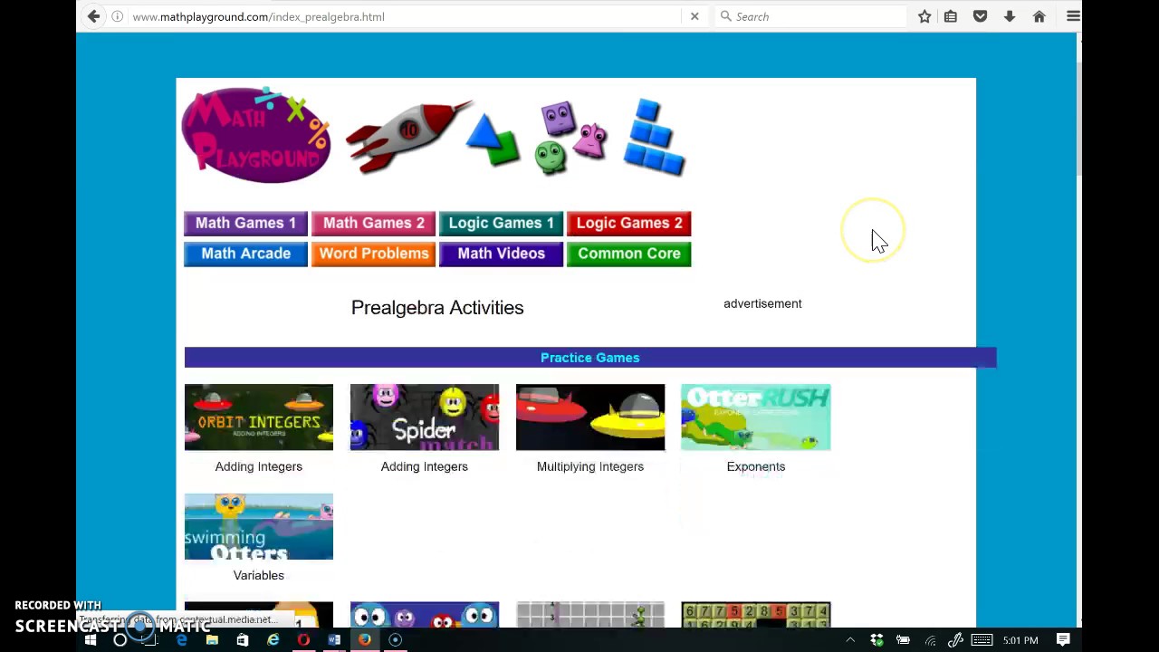 Math Playground Algebraic Reasoning