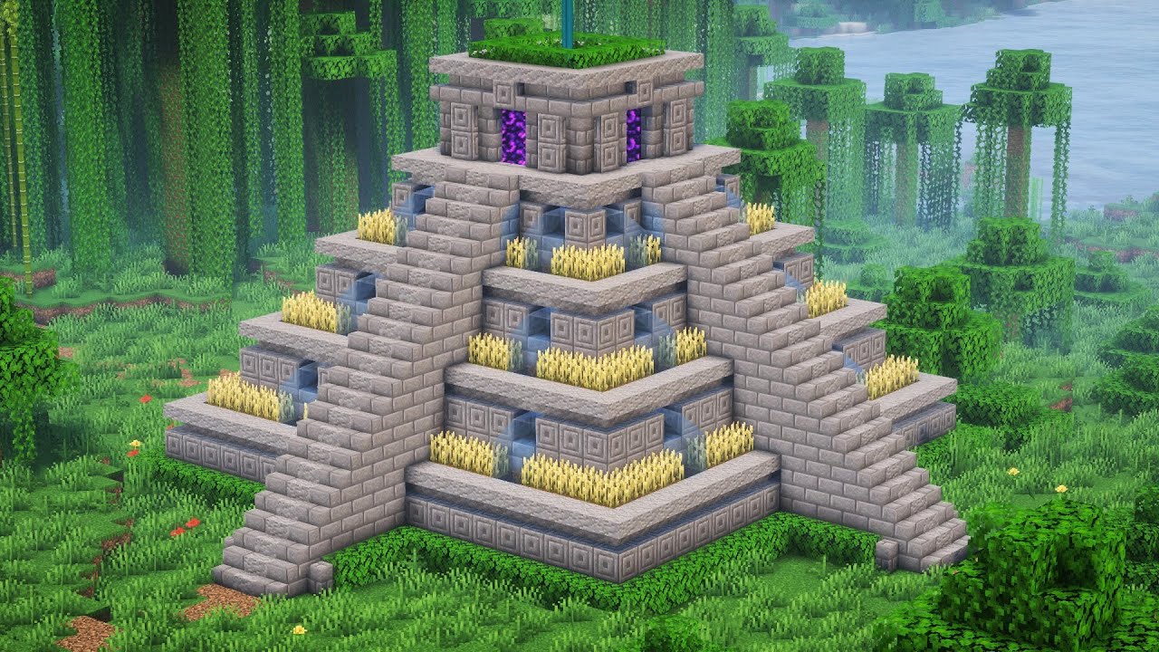 Aztec temple -  beacon in minecraft