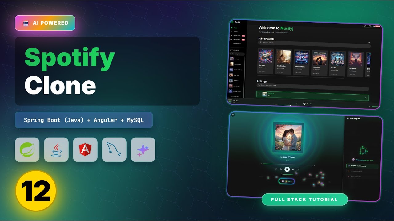 Spotify Clone with Gemini AI — Spring Boot (Java) + Angular + MySQL | Part 12: My Uploads