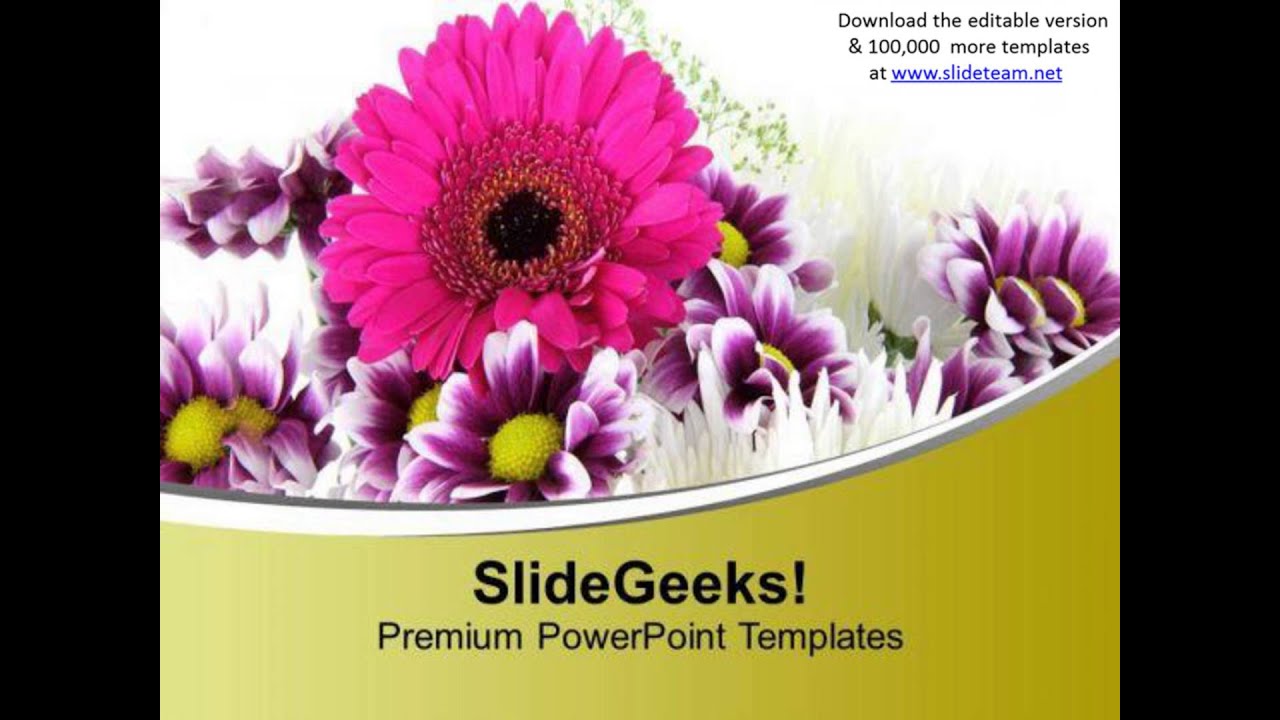 blooming flowers beauty of nature powerpoint templates ppt backgrounds for slides 0613