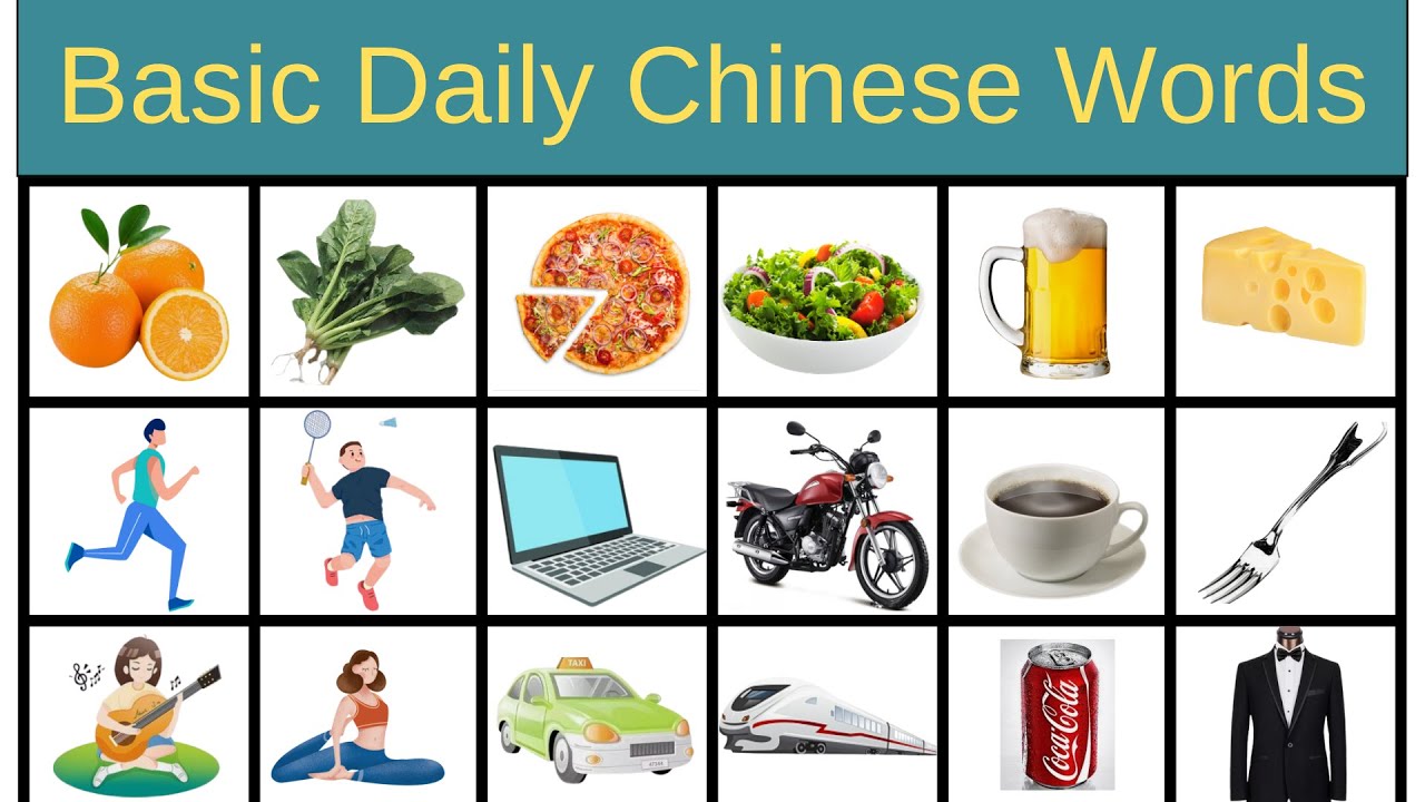 Learn 100+ Chinese Words with Pictures for Beginners for Everyday Life Learn Chinese Vocabulary