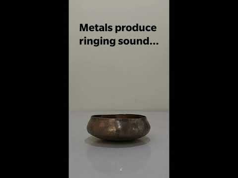 Metals are sonorous #shorts