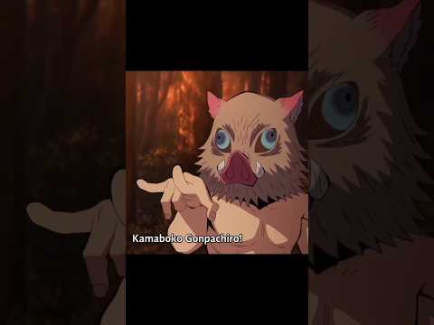 Inosuke calling Tanjiro Kamaboko Gonpachiro#inosuke#tanjiro#demonslayer#kimetsunoyaiba#anime