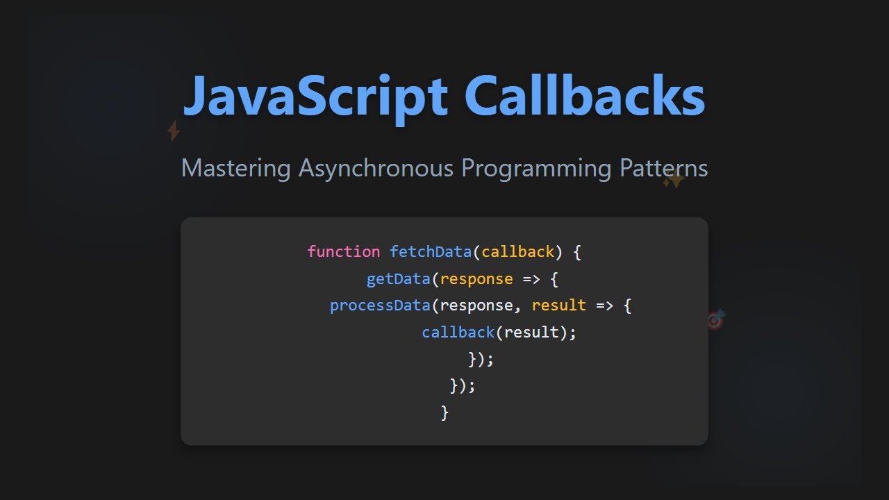 JavaScript Callbacks Explained: Mastering Asynchronous Programming for Beginners