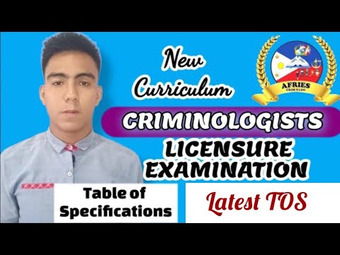 Criminology Licensure Exam Content ( New Curriculum ) Latest TOS 2024 !