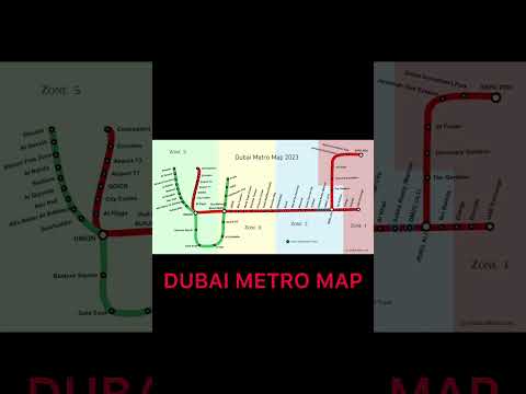 Dubai metro map 2023