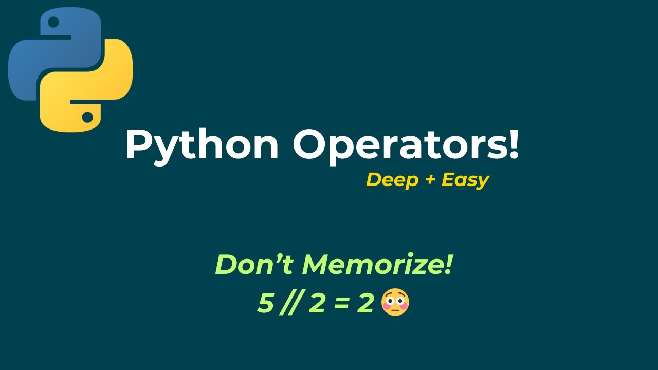Python Operators Part 1: Arithmetic & Comparison Operators Explained (Deep + Easy)