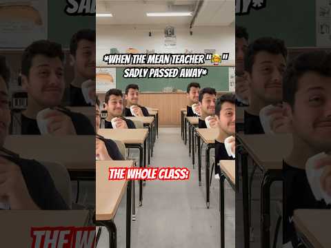 When they have the mean teacher funeral at school?! ๐ญ๐ #funny #school #relatable #memes #fyp ๏ฟผ