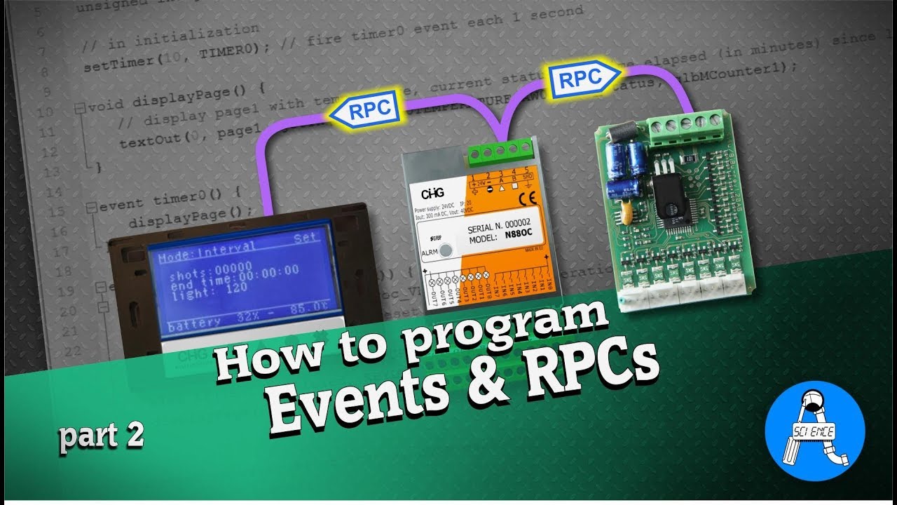 How to program Events&RPCs - Event driven+RPCs for embedded microcontrollers #2