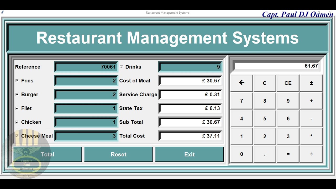 How to Develop Restaurant Management System in Python -  Full Tutorial