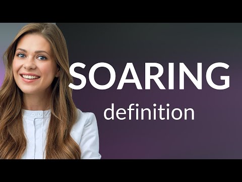 Soaring | meaning of SOARING
