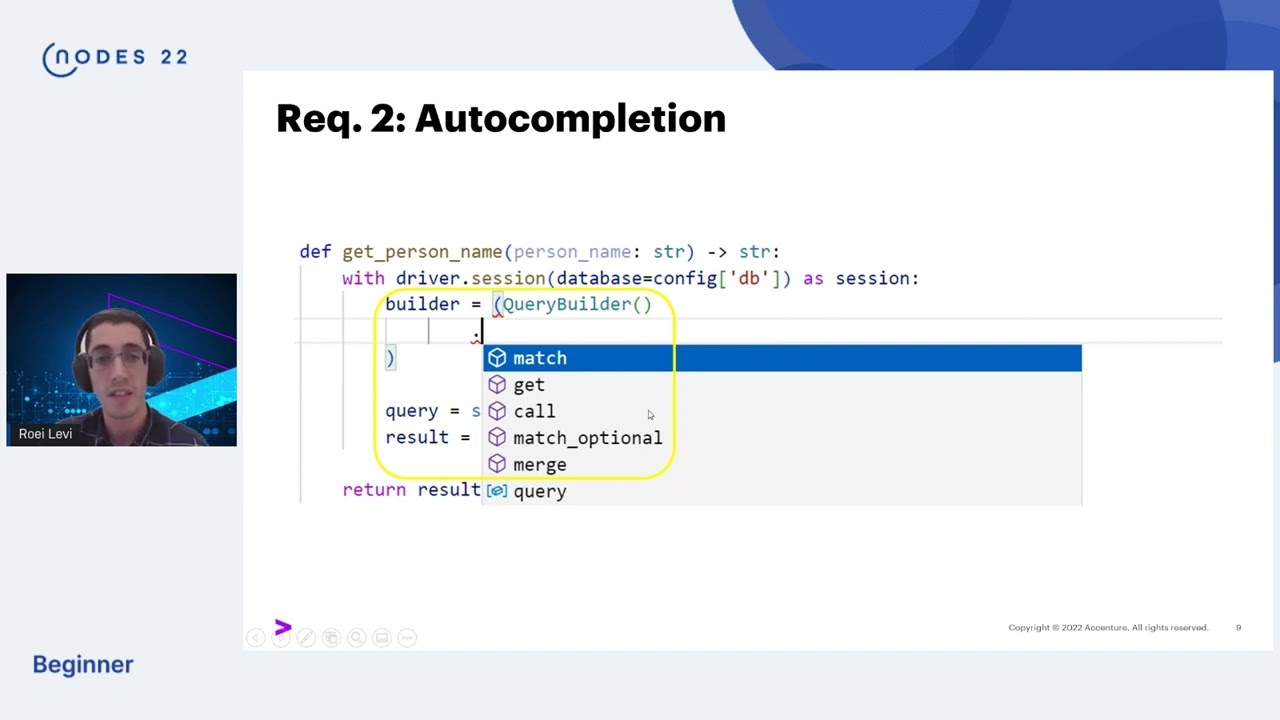 Video: 087 Cymple Cypher Modular Pythonic Language Extension - NODES2022 - Roei Levi - Graph ...