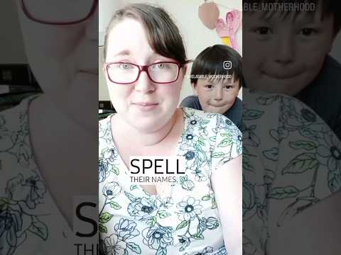 Teach your kids to spell their name! #daycareteacher #momhack #sahm