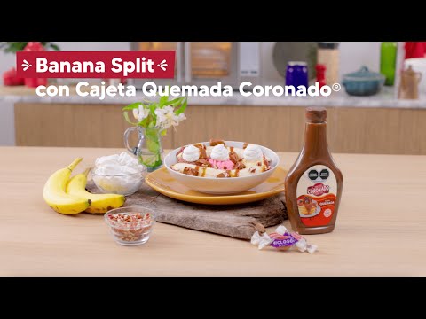 Banana Split con Cajeta Quemada Coronado