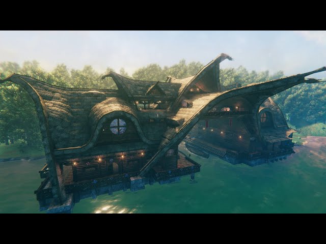 Viking longhouse Valheim Build