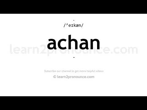 How to pronounce Achan | English pronunciation