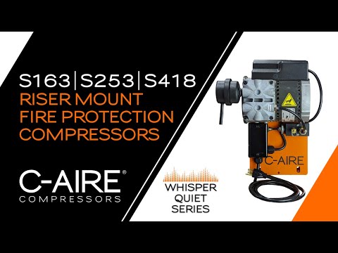 S163, S253, & S418 Riser Mount Fire Protection Air Compressors | C-Aire Compressors