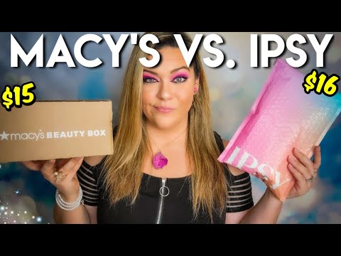 Ipsy Glam Bag Vs. Macy's Beauty Box January 2025 | LUXURY VS. DRUGSTORE
