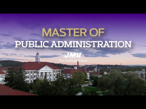 Master of Public Administration (MPA) - James Madison University in Virginia USA