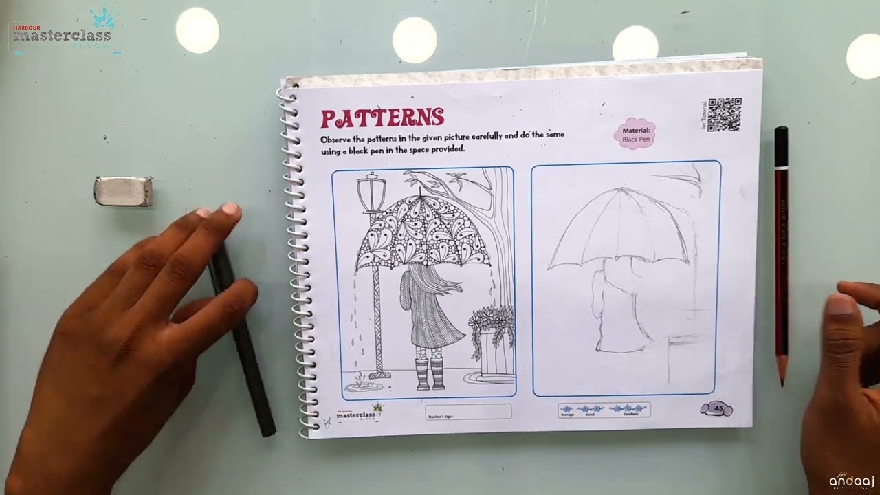 Masterclass Art & Craft Tutorial | Class 7 | Activity 29 | Patterns | Art Books