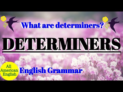 DETERMINERS | What are DETERMINERS? | English Grammar | Intermediate | All American English