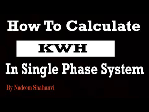 How To Calculate Kwh In Single Phase System
