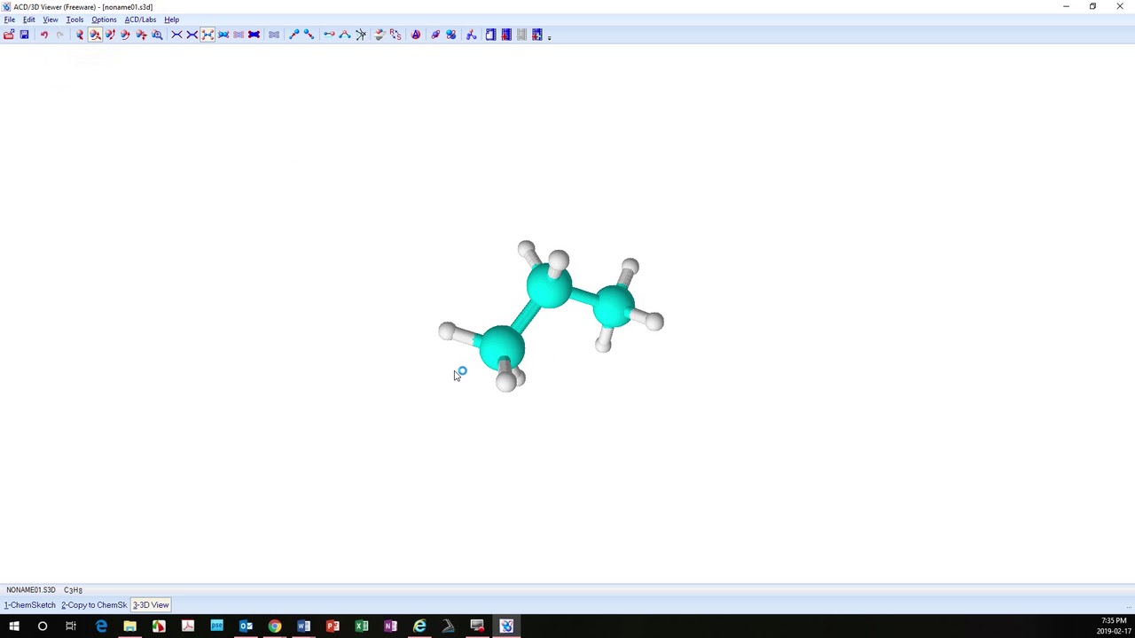 Chemsketch Structure building