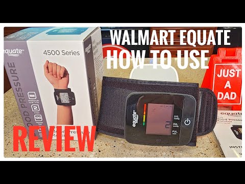 Walmart Equate 4500 Series Wrist Blood Pressure Monitor Review & How To Setup & Use it