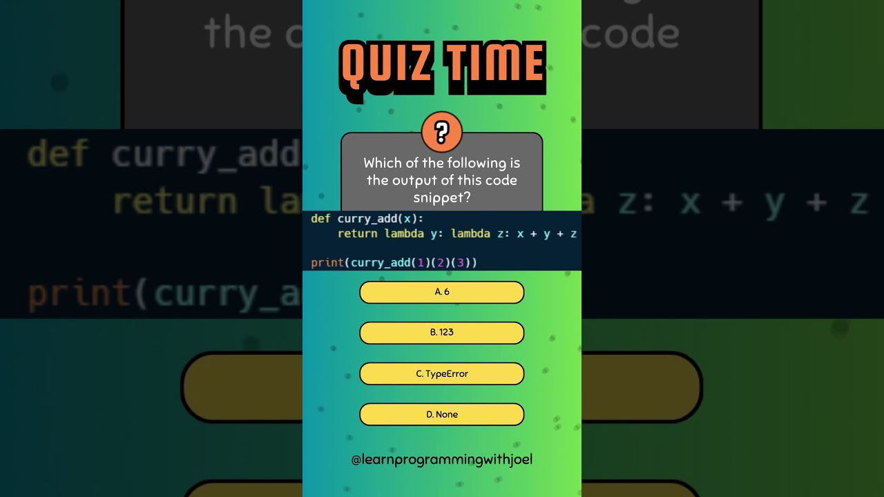 Python Quiz #12 - Can You Answer This? #shorts