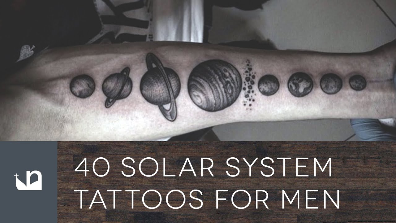 40 Solar System Tattoos For Men