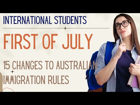 Major Changes to Australian Immigration Rules / International Students