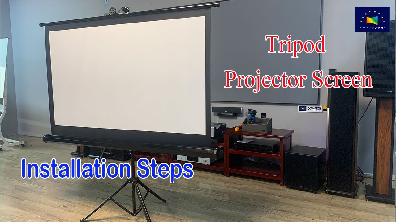 XY Screens Tripod Projector Screen installation Steps