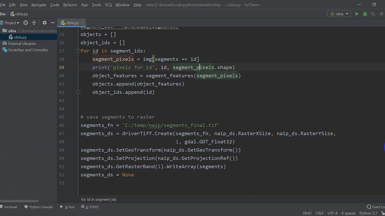 Get Statistics for Image Segments with Python