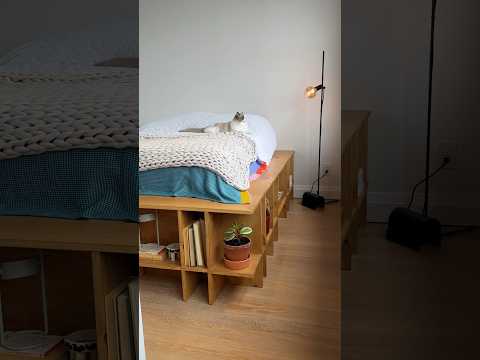 platform bed IKEA hack (start to finish)😍 #interiordesign #diy #ikeahack