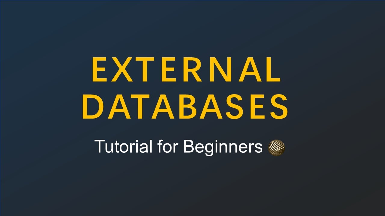 GUSEK Tutorial for Beginners - 08 - External Databases