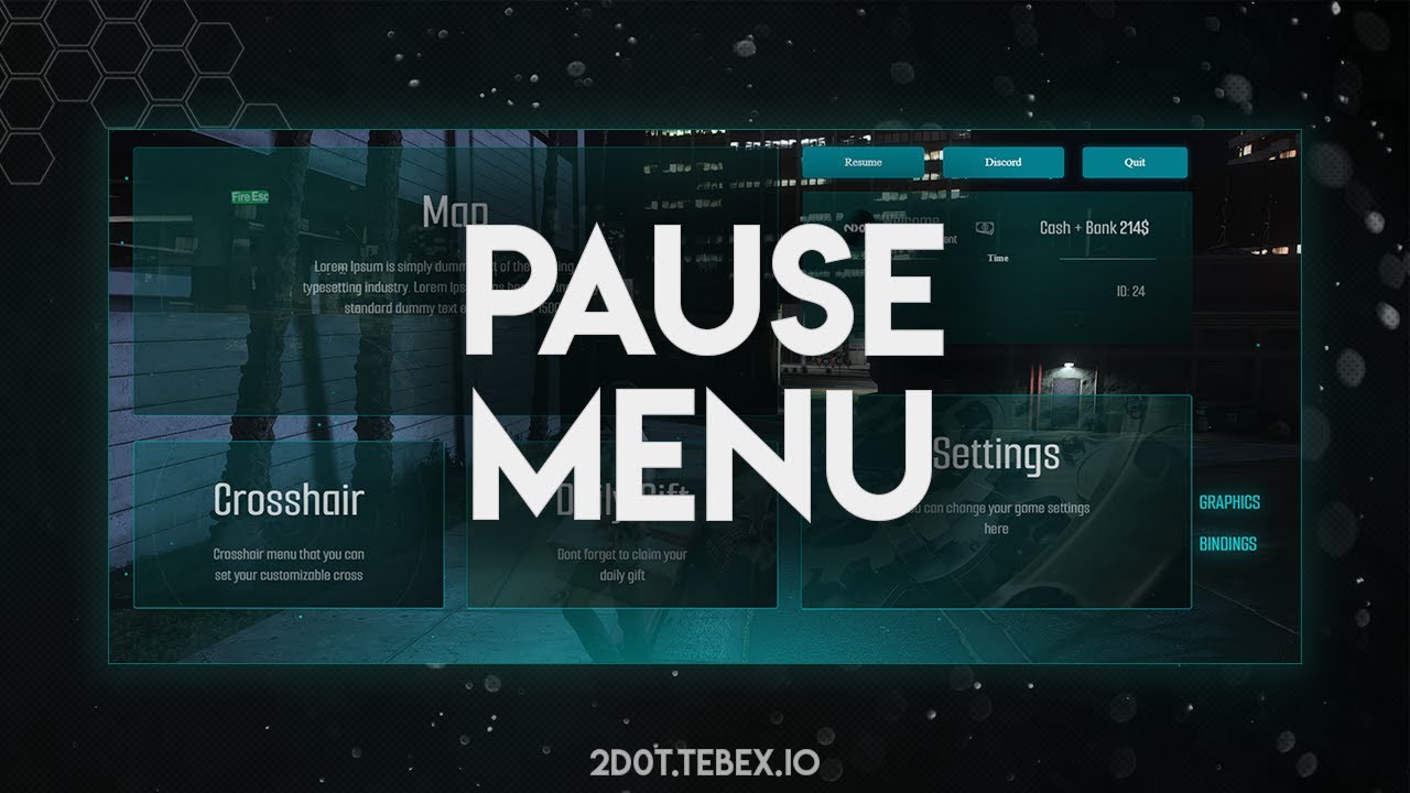 Fivem Pausemenu Script - Modern UI