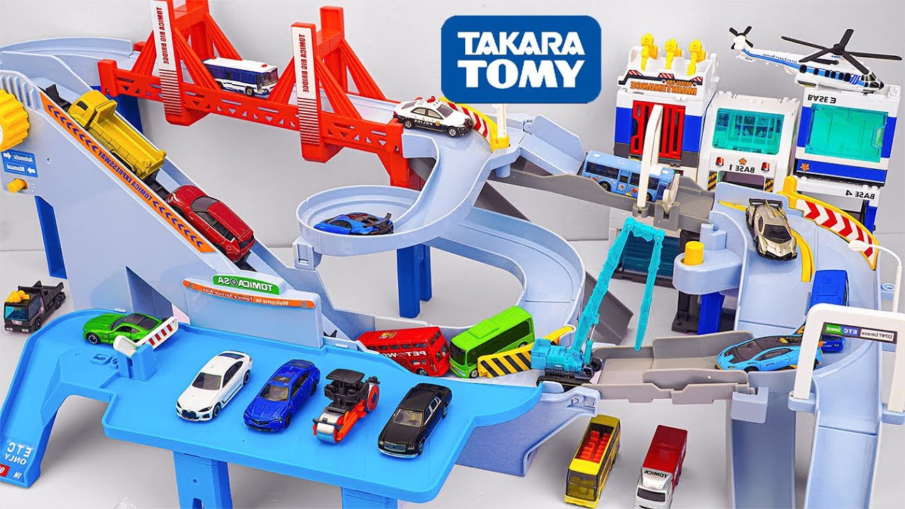 【プラレール】タカラトミー プラレール 新幹線 | トミカタウン2 スピードコントロール！トミカアクションハイウェイ & プラレールシリーズ E2系新幹線 & トミカパトカー