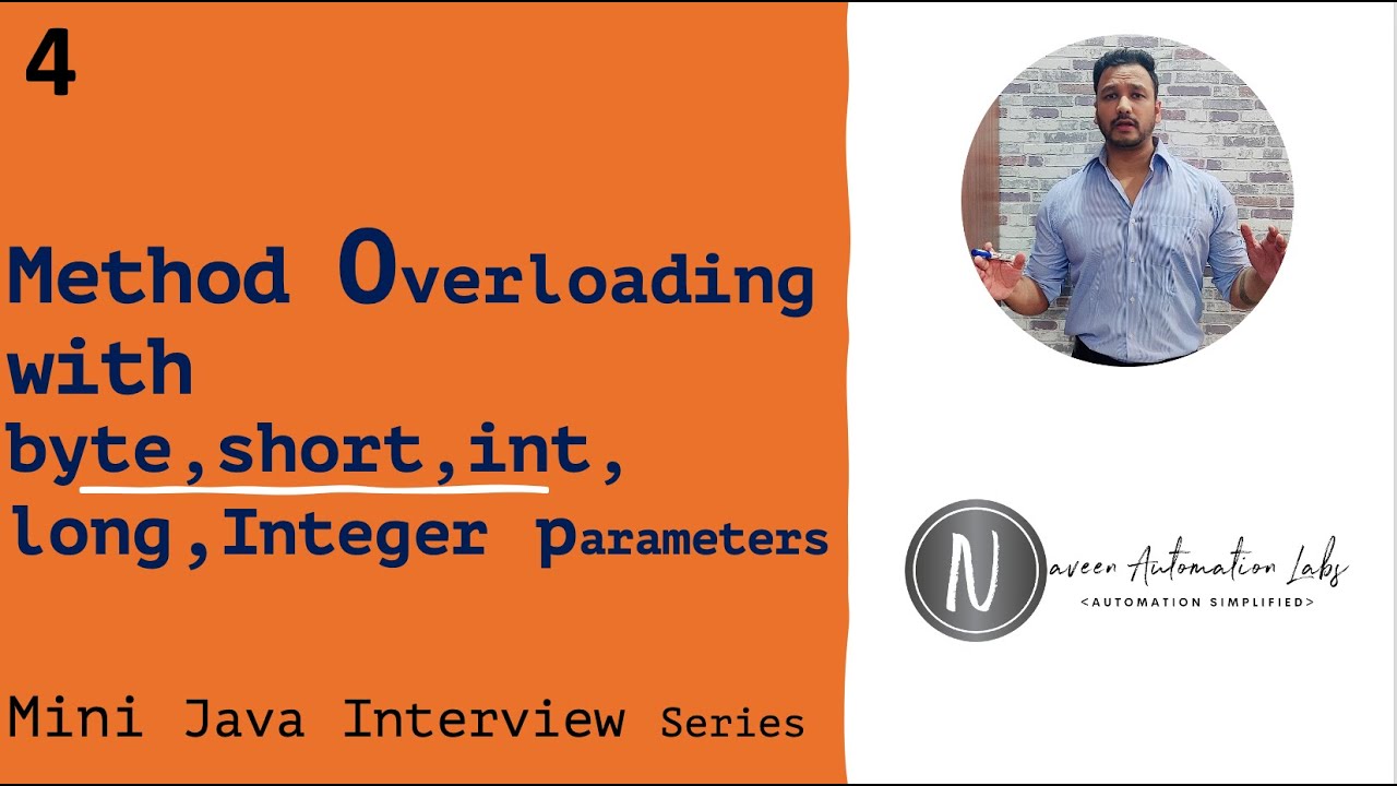Method Overloading with byte,short,int,long,Integer parameters