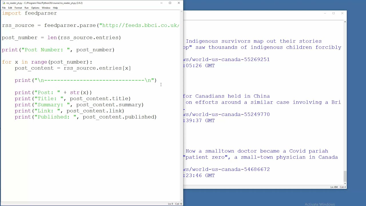 How to Read RSS Feed - Python