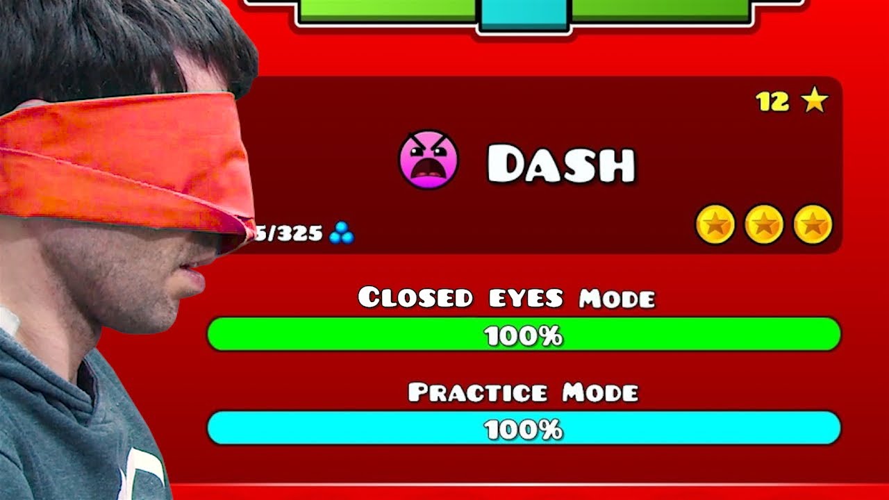 Geometry Dash - Level 22 Dash Closed Eyes