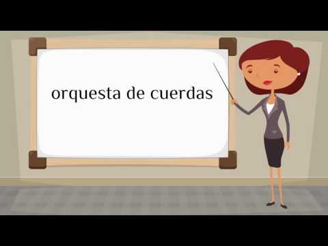 How do you say 'string orchestra' in Spanish?