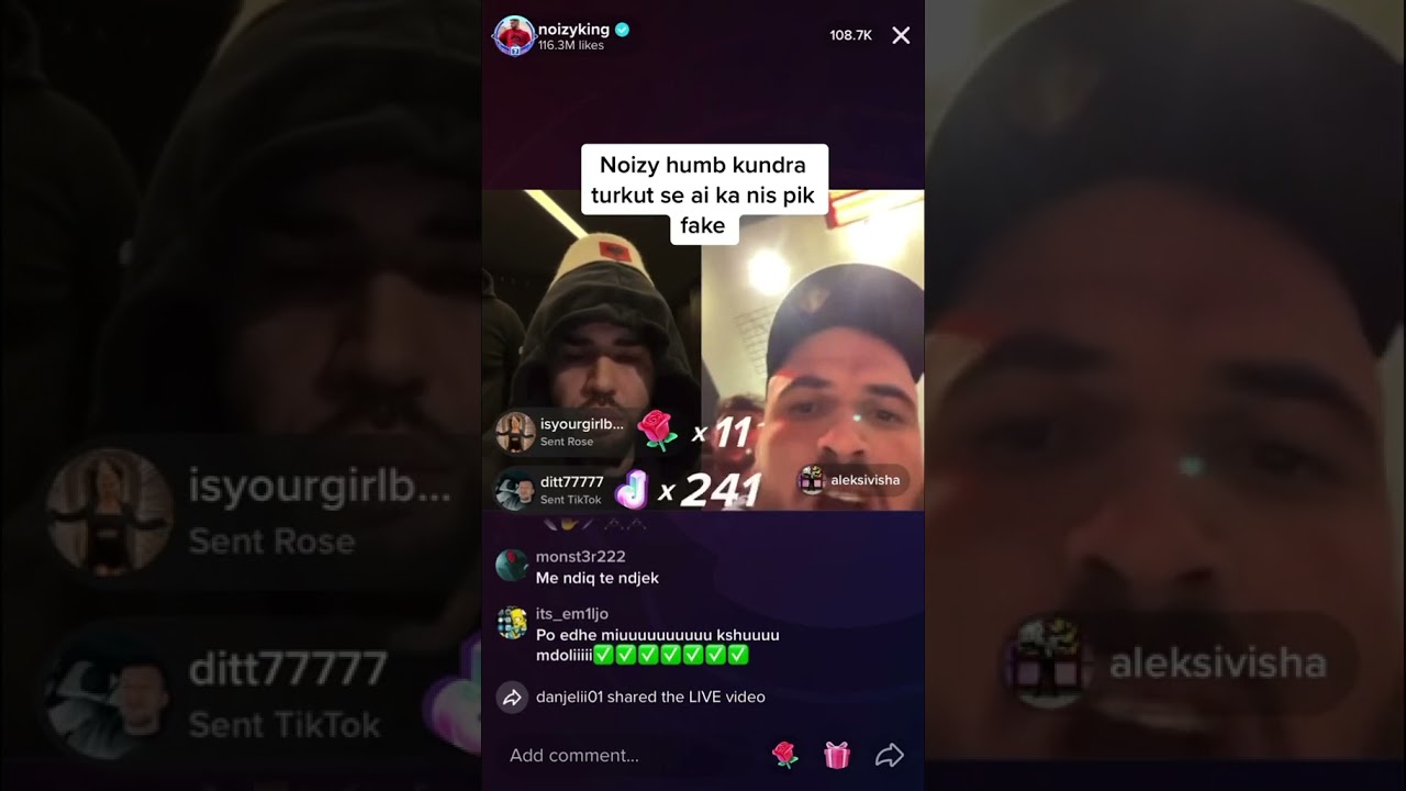 Noizy live me aleks vishen. Noizy humb kunder turkut ngaqe ai perdor fake gifts