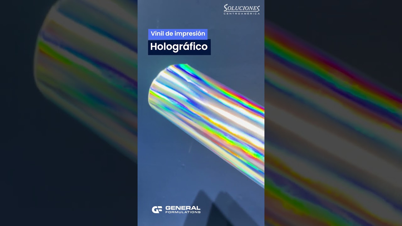 Dale brillo a tus diseños con vinil holográfico! ✨Crea stickers y etiquetas que destaquen.