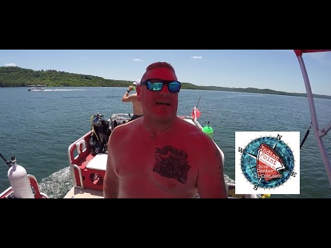 We found a sunken HouseBoat in Table Rock Lake Branson Mo.