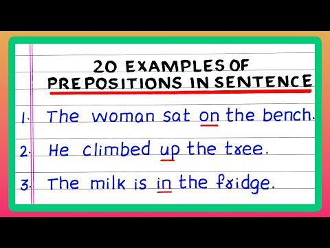 20 Examples of Preposition Sentences | Examples of Preposition Sentences