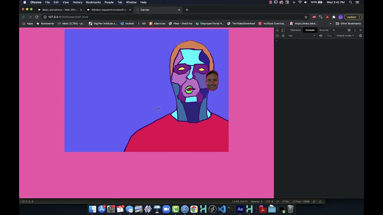 Using RequestAnimationFrame and Classes in JavaScript